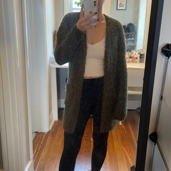 Dreamers | Jackets & Coats | Forest Green Fuzzy Jacket | Poshmark